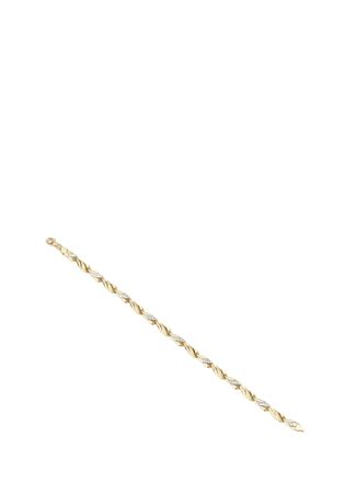 Collection Kadın Zincir Formlu Altın Rengi Bileklik EU