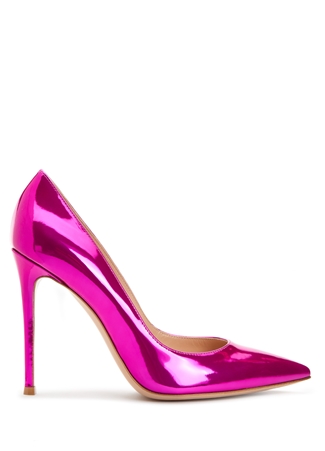 Gianvito Rossi Kadın Şeftali Deri Stiletto Pembe 37 Eu