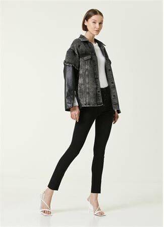 3x Kadın Slim Fit Siyah Jean Pantolon 23 US