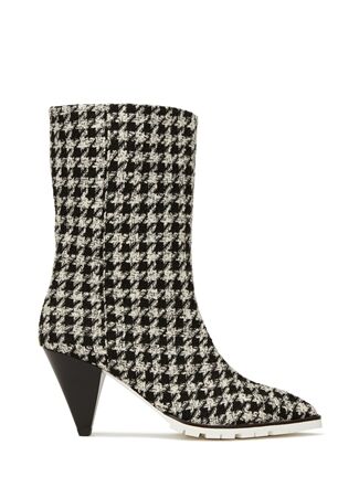 Beymen Club Kadın Siyah Kazayağı Desenli Bot 38