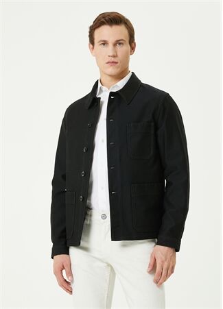 Tom Ford Erkek Siyah Dış Gömlek 54 IT Tom Ford Erkek Siyah Dış Gömlek 54 IT