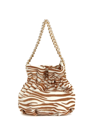 Divarese Kadın Bej Taba Zebra Desenli Deri Omuz Çantası EU Divarese Kadın Bej Taba Zebra Desenli Deri Omuz Çantası EU