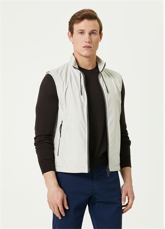 Zegna Erkek Ekru Yelek Lacivert 48 It