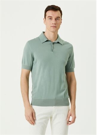 Zegna Erkek Yeşil Polo Yaka T-shirt 50 It