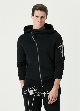 Rick Owens X Champion Erkek Sweatshirt Siyah S Eu Rick Owens X Champion Erkek Sweatshirt Siyah S Eu