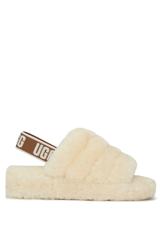 Ugg Kadın Fluff Yeah Bej Yün Terlik 36 EU Ugg Kadın Fluff Yeah Bej Yün Terlik 36 EU