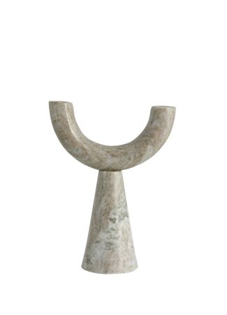 Nordal Rif Bej Desenli Mermer Şamdan