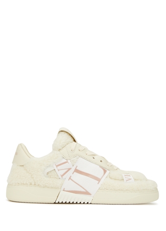 Valentino Garavani Kadın VLTN Beyaz Pembe Yün Sneaker 36 EU Valentino Garavani Kadın VLTN Beyaz Pembe Yün Sneaker 36 EU
