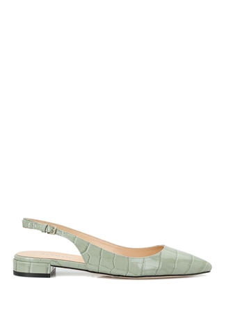 Beymen Collection Kadın Yeşil Krokodil Dokulu Deri Babet 36 Beymen Collection Kadın Yeşil Krokodil Dokulu Deri Babet 36