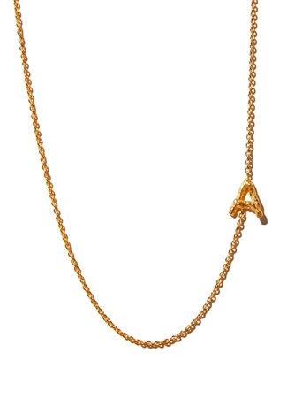 Fidelle Kadın Sideways Alphabet A Formlu Altın Rengi Kolye L EU Fidelle Kadın Sideways Alphabet A Formlu Altın Rengi Kolye L EU