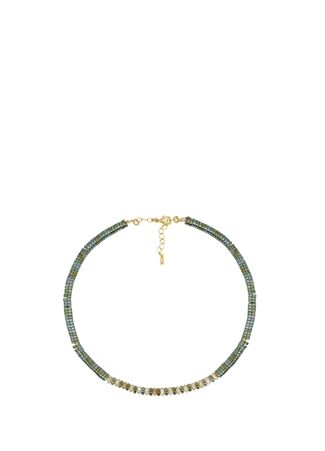 Sol By Studio Kadın Yeşil Boncuklu Kolye EU