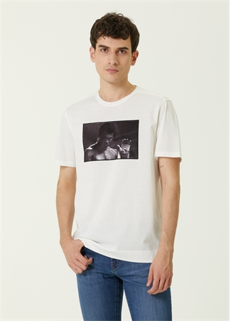 Limitato Erkek Beyaz Figür Baskılı T-shirt S EU Limitato Erkek Beyaz Figür Baskılı T-shirt S EU
