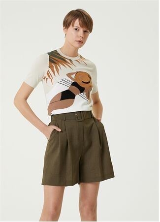 Beymen Club Kadın Bej Beach Girl Jakarlı Kısa Kol Kazak XL Beymen Club Kadın Bej Beach Girl Jakarlı Kısa Kol Kazak XL