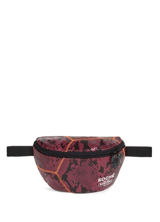 Eastpak Erkek X Koche Bordo Yılan Desenli Bel Çantası EU Eastpak Erkek X Koche Bordo Yılan Desenli Bel Çantası EU