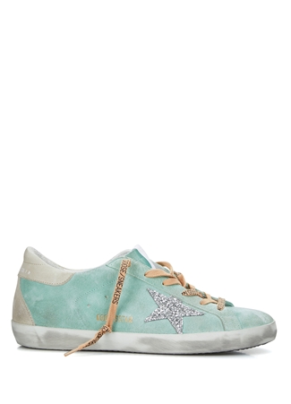 Golden Goose Kadın Superstar Turkuaz Deri Sneaker Mavi 35 EU Golden Goose Kadın Superstar Turkuaz Deri Sneaker Mavi 35 EU