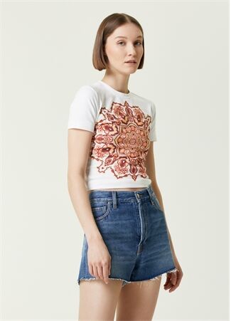Etro Kadın TSHIRT Beyaz S EU