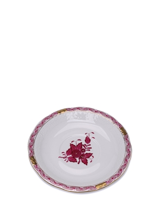 Herend Apponyi Kırmızı Desenli 18 cm Porselen Tabak Pembe Herend Apponyi Kırmızı Desenli 18 cm Porselen Tabak Pembe