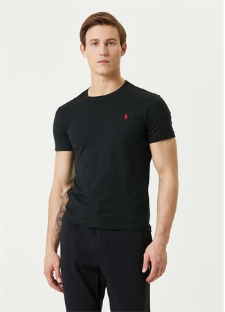 Polo Ralph Lauren Erkek Siyah Logolu T-shirt S EU
