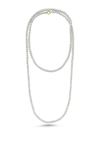 Collection-By İncifer Kadın Gri Barok İncili Altın Rengi Dolama Kolye EU Collection-By İncifer Kadın Gri Barok İncili Altın Rengi Dolama Kolye EU