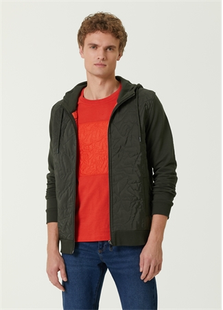 Beymen Club Erkek Haki Kapüşonlu Monogram Logo Desenli Mont S Beymen Club Erkek Haki Kapüşonlu Monogram Logo Desenli Mont S