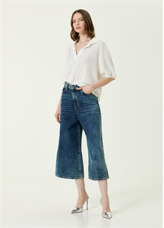 In the Mood for Love Kadın Jolie Mavi Wide Leg Jean Pantolon M EU In the Mood for Love Kadın Jolie Mavi Wide Leg Jean Pantolon M EU