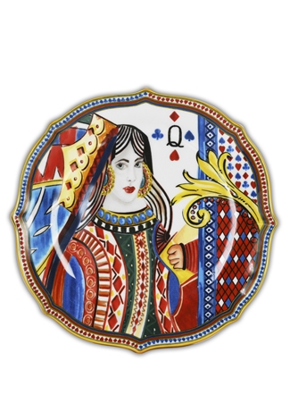 Baci Milano Regina Colorblocked Karışık Desenli Porselen Tabak Çok Renkli Baci Milano Regina Colorblocked Karışık Desenli Porselen Tabak Çok Renkli