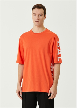Balmain Erkek Turuncu Logo Detaylı T-shirt Beyaz S EU Balmain Erkek Turuncu Logo Detaylı T-shirt Beyaz S EU