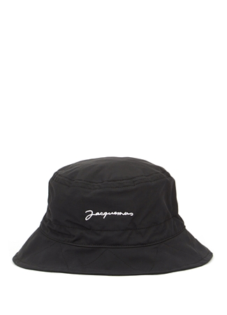 Jacquemus Kadın Siyah Logo Nakışlı Şapka 56 EU