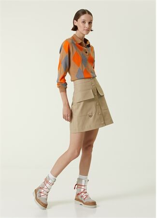 Msgm Kadın ETEK Bej 38 IT