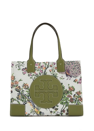 Tory Burch Kadın Beyaz Yeşil Logo Detaylı Çanta EU Tory Burch Kadın Beyaz Yeşil Logo Detaylı Çanta EU
