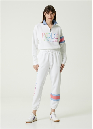Polo Ralph Lauren Kadın Relaxed Fit Beyaz Logolu Eşofman Altı M EU Polo Ralph Lauren Kadın Relaxed Fit Beyaz Logolu Eşofman Altı M EU