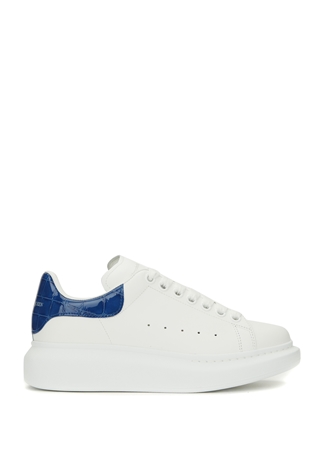 Alexander McQueen Kadın Oversize Beyaz Mavi Deri Sneaker 36 EU Alexander McQueen Kadın Oversize Beyaz Mavi Deri Sneaker 36 EU