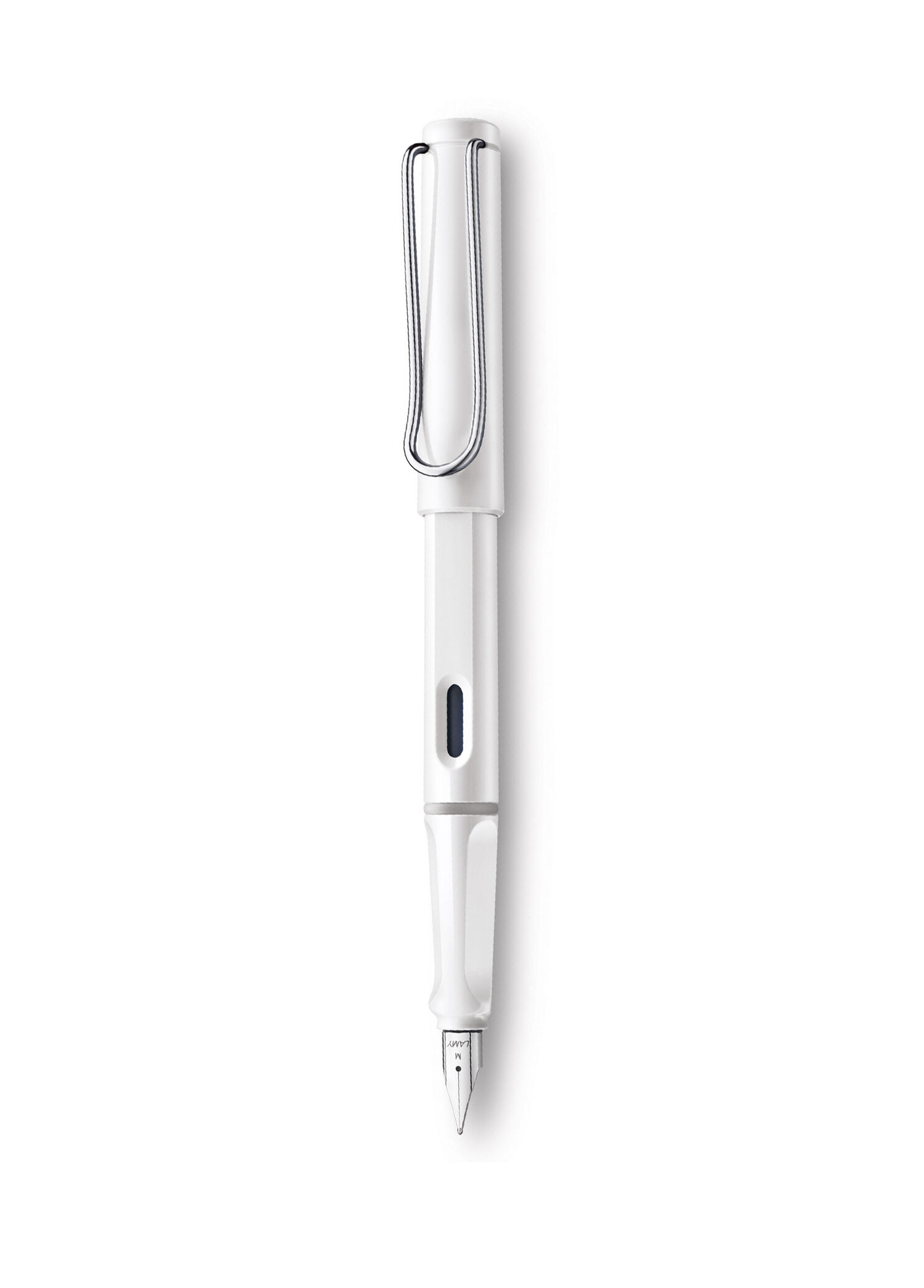 Lamy - Safarı Metal Klıps M Uç Beyaz Dolma Kalem - Beyaz