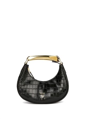 Tom Ford Kadın Siyah Logo Detaylı Deri Çanta Eu Tom Ford Kadın Siyah Logo Detaylı Deri Çanta Eu