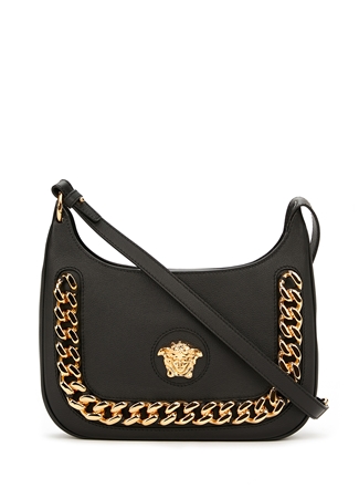 Versace Kadın La Medusa Siyah Deri Çanta Eu Versace Kadın La Medusa Siyah Deri Çanta Eu