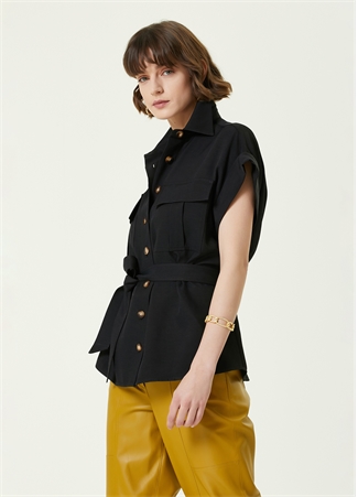 Network Kadın Regular Fit Siyah Gömlek S EU Network Kadın Regular Fit Siyah Gömlek S EU