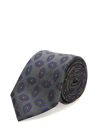 Tino Cosma Erkek Yeşil Mikro Desenli İpek Kravat EU Tino Cosma Erkek Yeşil Mikro Desenli İpek Kravat EU