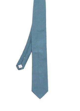 Eton Erkek Mavi Desenli İpek Kravat EU