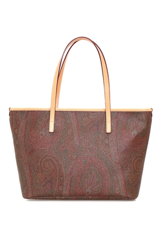 Etro Kadın Bordo Etnik Desenli Omuz Çantası EU