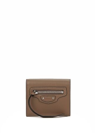 Balenciaga Kadın Vizon Logolu Deri Cüzdan Bej EU Balenciaga Kadın Vizon Logolu Deri Cüzdan Bej EU