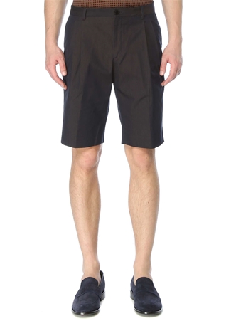 Palzileri Lab Erkek Lacivert Normal Bel Pilili Yün Bermuda Mavi 50 IT