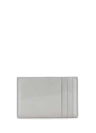 Bottega Veneta Kadın Silver Örgü Dokulu Deri Kartlık Gri EU