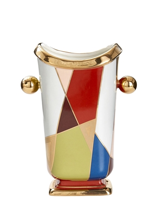 Jonathan Adler Torino Colorblocked Geometrik Desenli Vazo Çok Renkli Jonathan Adler Torino Colorblocked Geometrik Desenli Vazo Çok Renkli