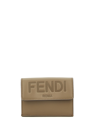 Fendi Kadın Vizon Logo Detaylı Deri Cüzdan Bej EU Fendi Kadın Vizon Logo Detaylı Deri Cüzdan Bej EU