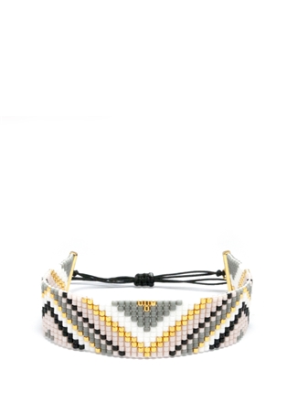 Beadberry Kadın Colorblocked Boncuklu Bileklik EU