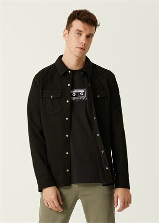 Academia Erkek Siyah İngiliz Yaka Süet Gömlek 46 IT Academia Erkek Siyah İngiliz Yaka Süet Gömlek 46 IT