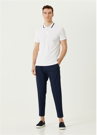 Kiton Erkek Lacivert Pilili Yün Pantolon 32 Us Kiton Erkek Lacivert Pilili Yün Pantolon 32 Us
