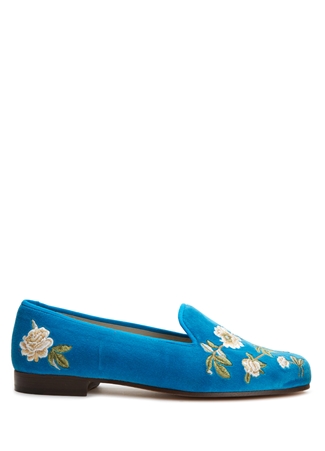 Stubbs&wootton Kadın Mavi Çiçek Desenli Loafer 36 Eu Stubbs&wootton Kadın Mavi Çiçek Desenli Loafer 36 Eu