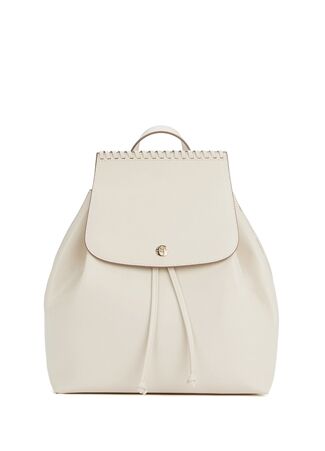 George Hogg Kadın Bej Logolu Sırt Çantası EU