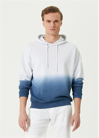 Beymen Club Erkek Mavi Kapüşonlu Degradeli Logolu Sweatshirt Xs Beymen Club Erkek Mavi Kapüşonlu Degradeli Logolu Sweatshirt Xs